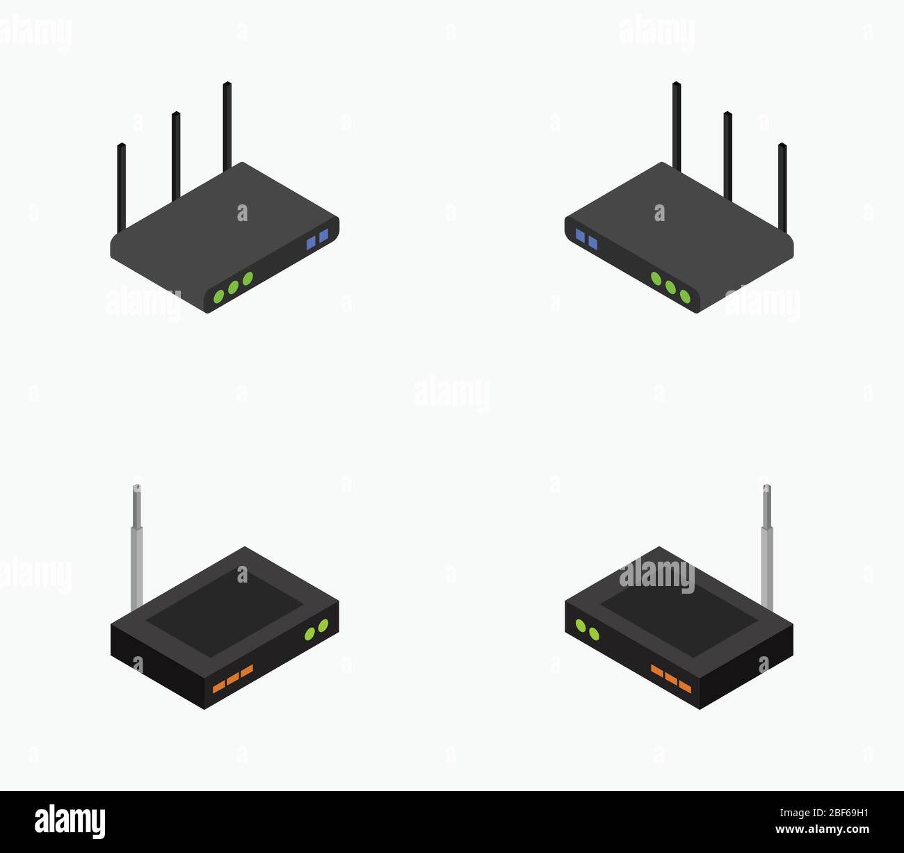 router icon illustrated in vector on white background Stock Vector ...