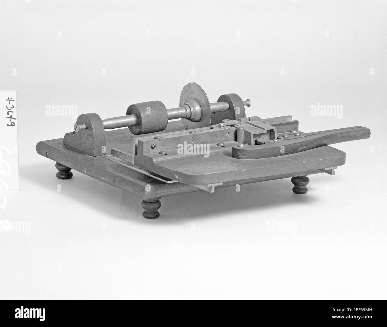 Patent Model of a TypeMaking Machine. This patent model demonstrates an ...