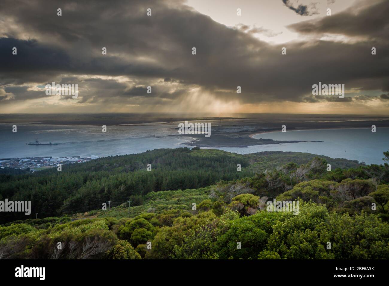View from Stirling Point, South Island, New Zealand Stock Photo - Alamy