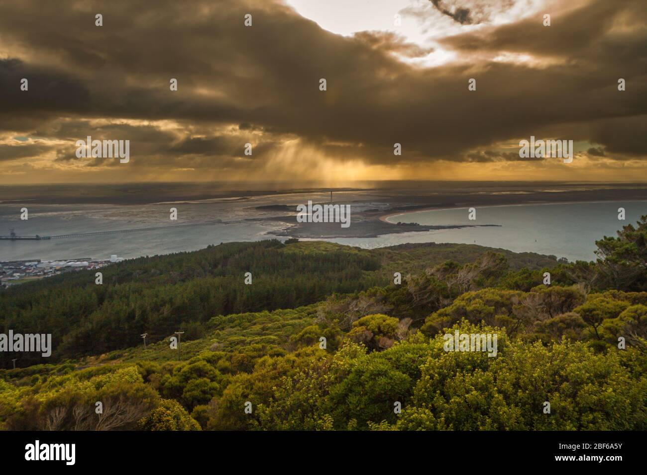 View from Stirling Point, South Island, New Zealand Stock Photo - Alamy