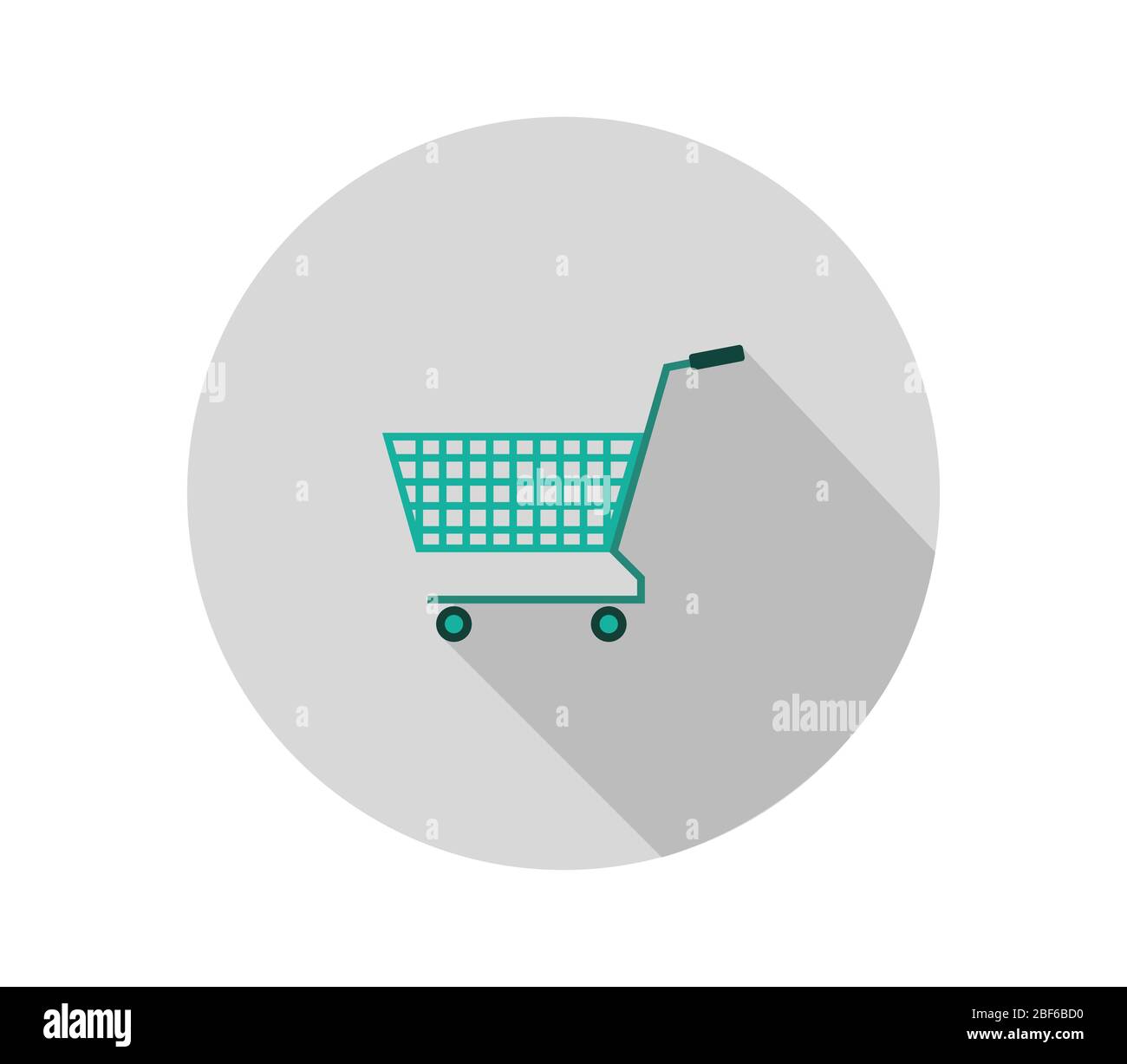 shopping cart icon illustrated in vector on white background Stock ...