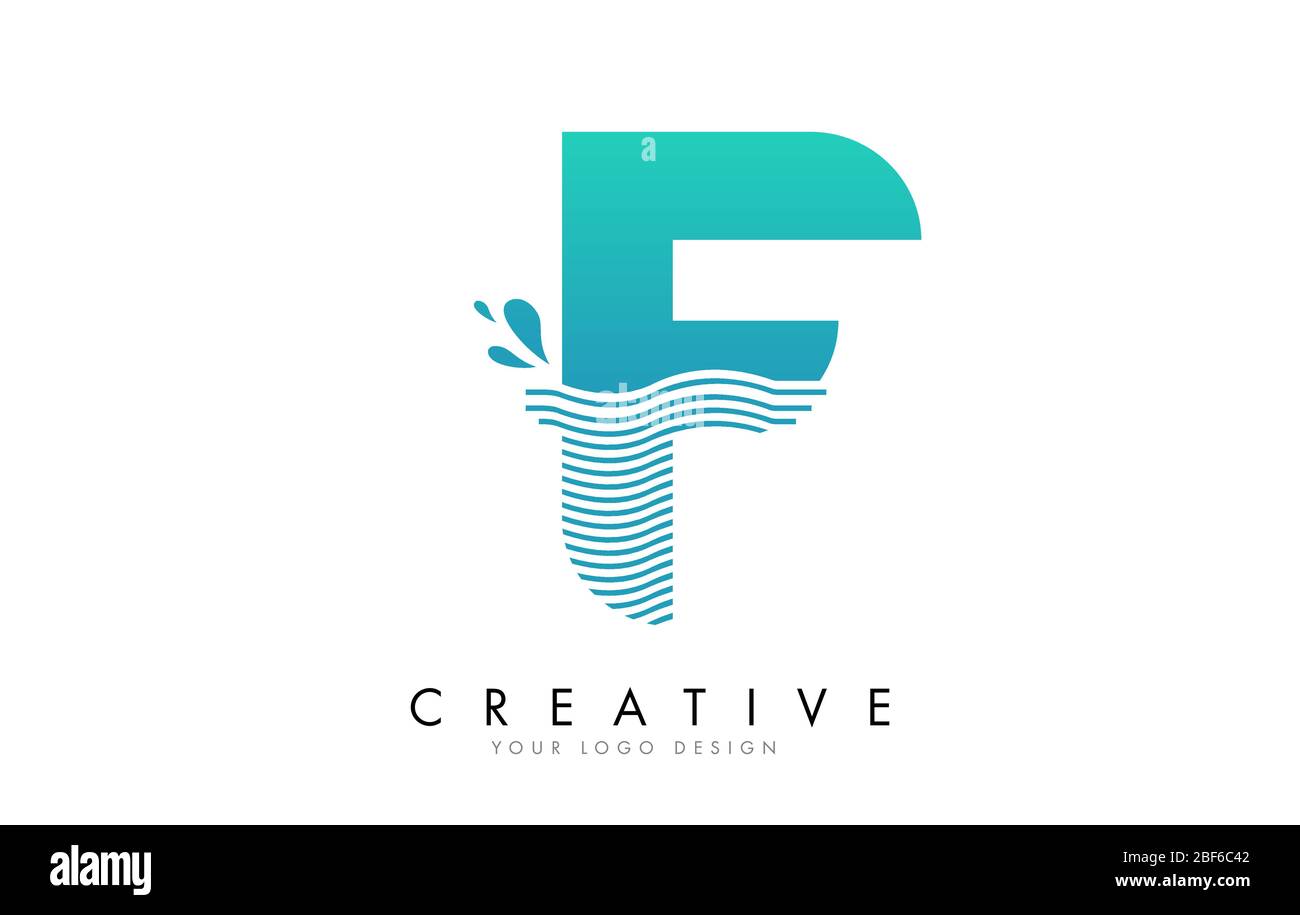 Water wave logo letters vector hi-res stock photography and images - Alamy