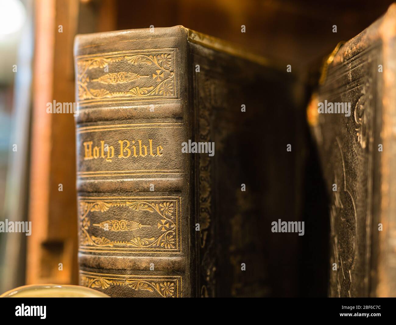 Holy Bible, Christian Big Tome: Religious Theme Stock Photo - Alamy