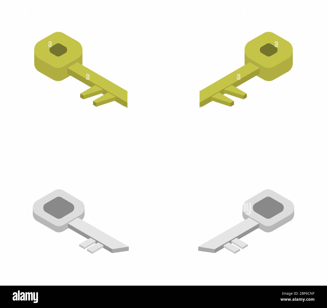 key icon illustrated in vector on white background Stock Vector Image ...