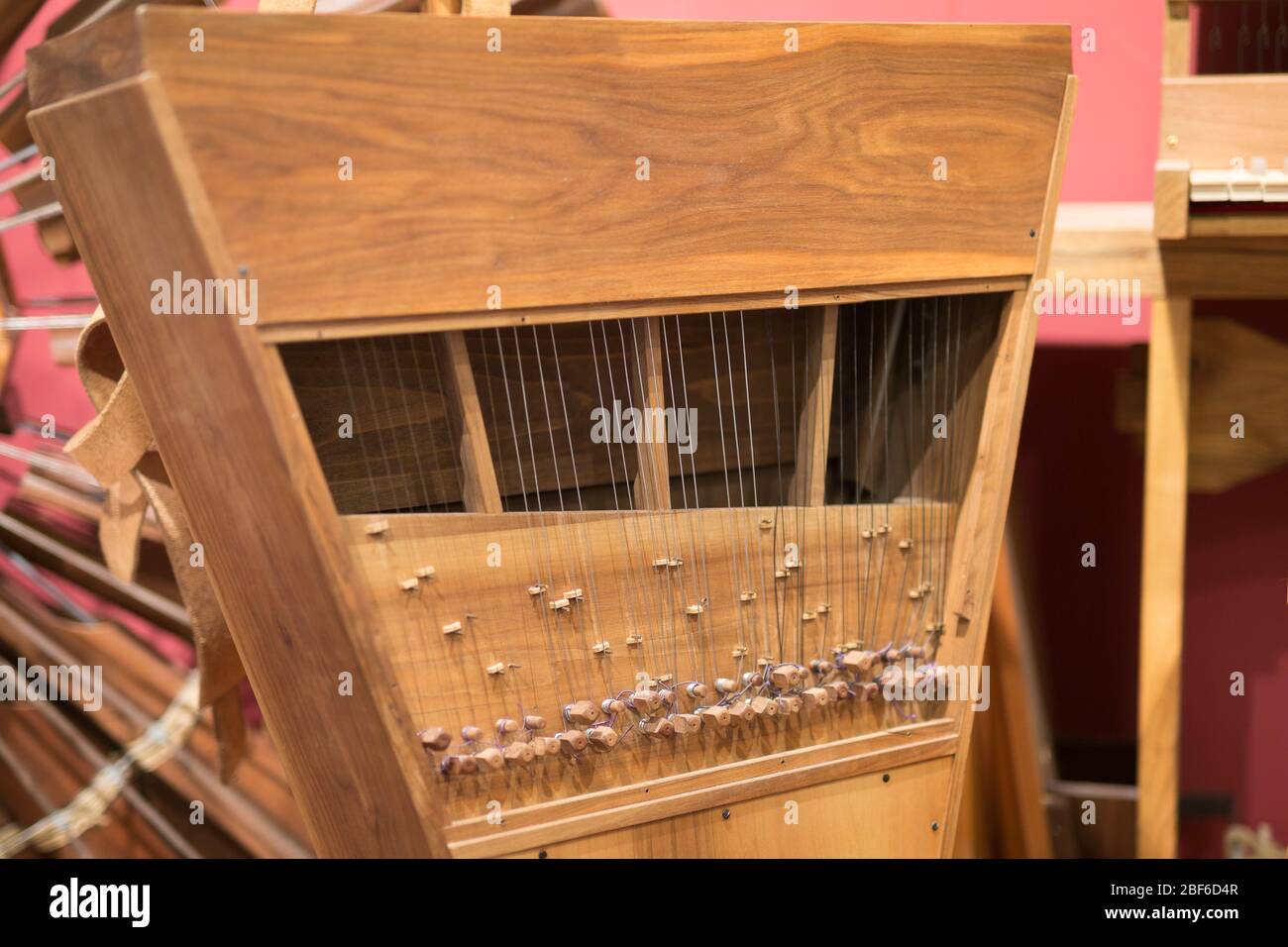 Leonardo Da Vinci Musical Instrument Clavi-Viola: produces the sound of ...