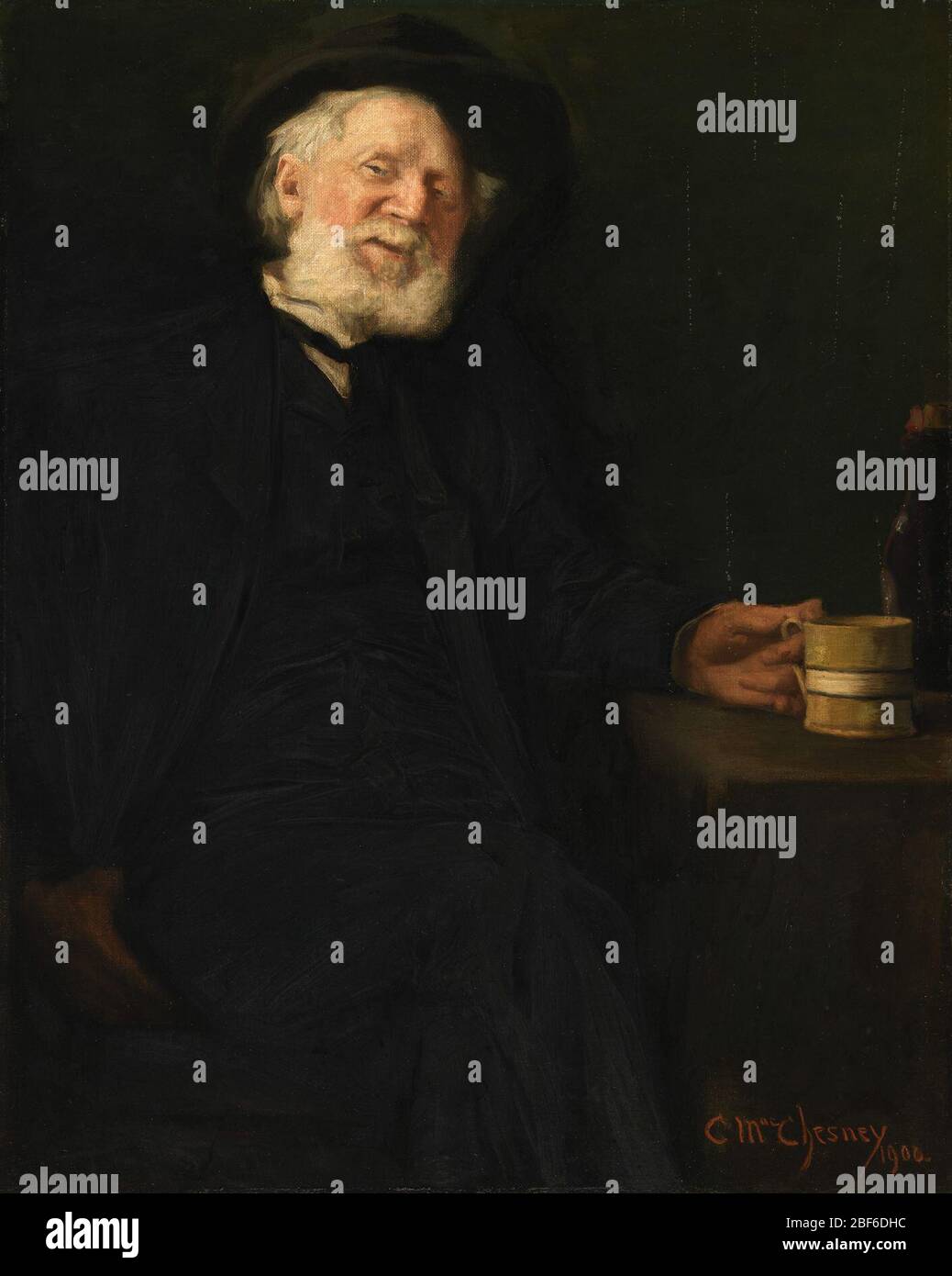 A Good Story Portrait of Robert Loftin Newman Stock Photo - Alamy