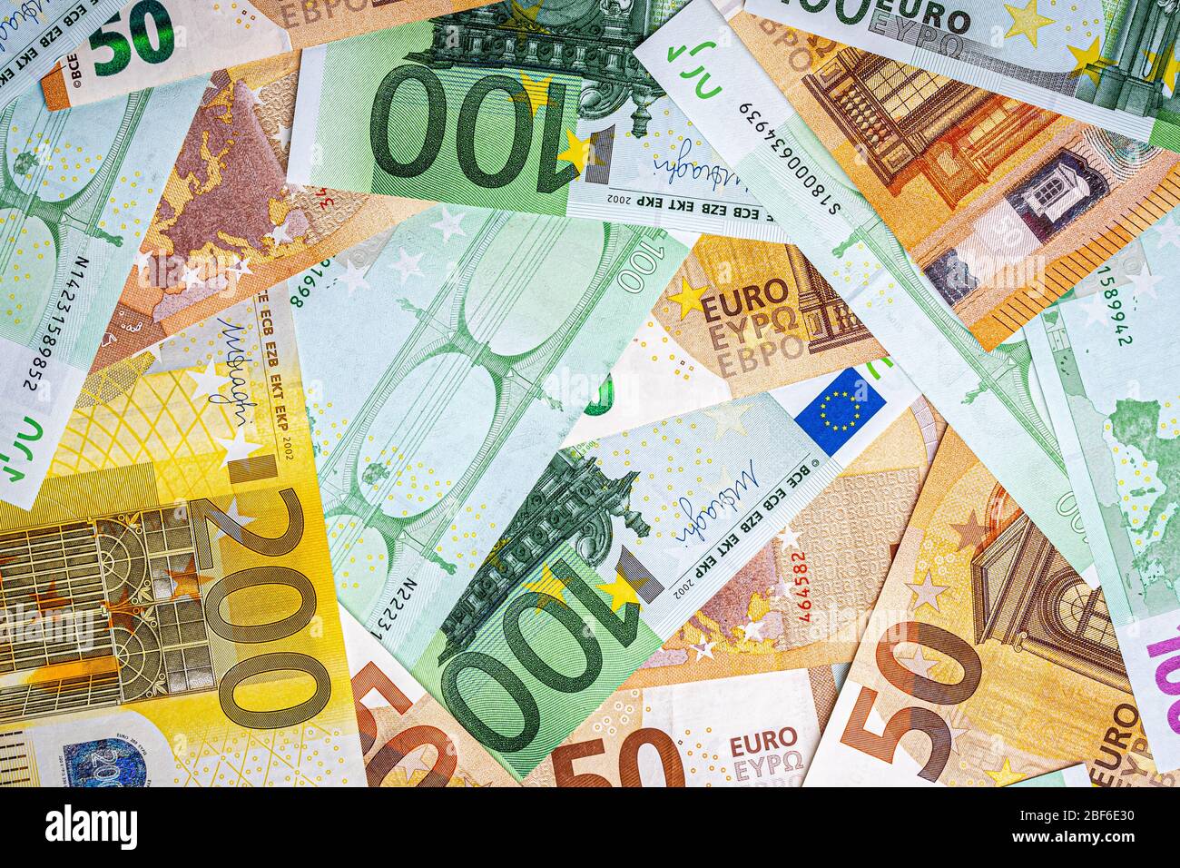 Background from euro banknotes. The concept of wealth and prosperity ...