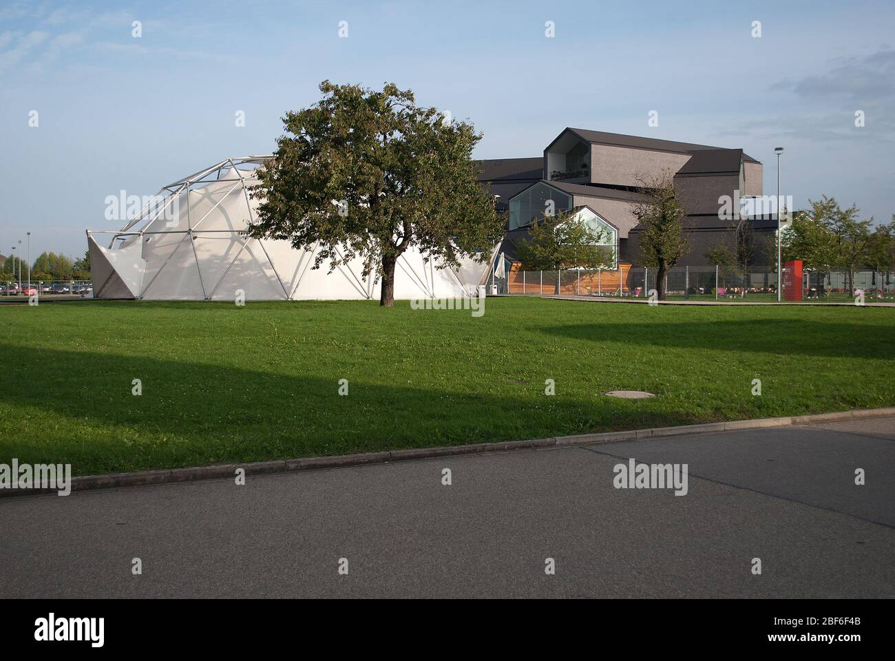 White Lightweight Geodesic Dome Vitra Campus by T.C. Howard Synergetics ...