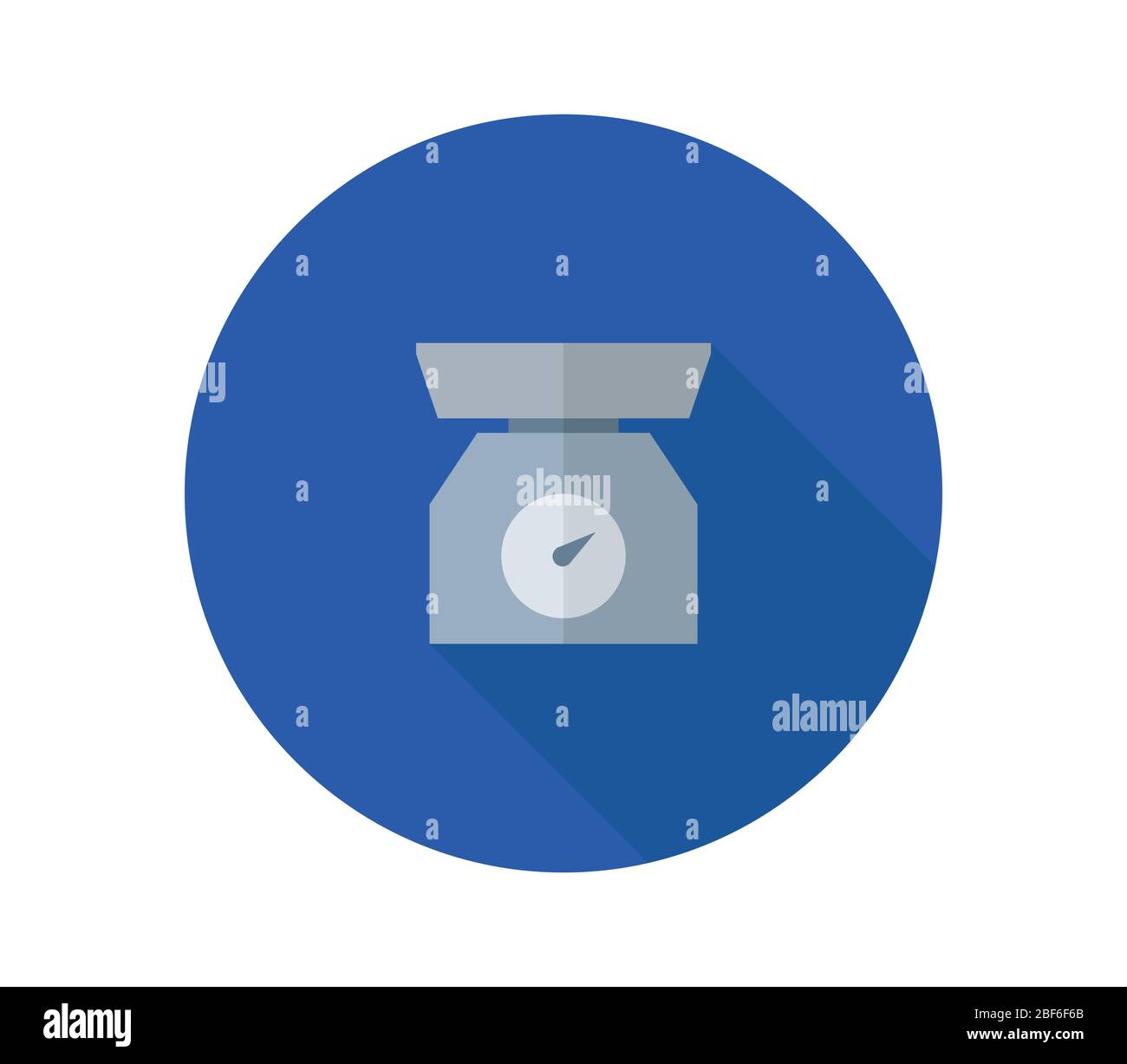 kitchen scale icon illustrated in vector on white background Stock ...