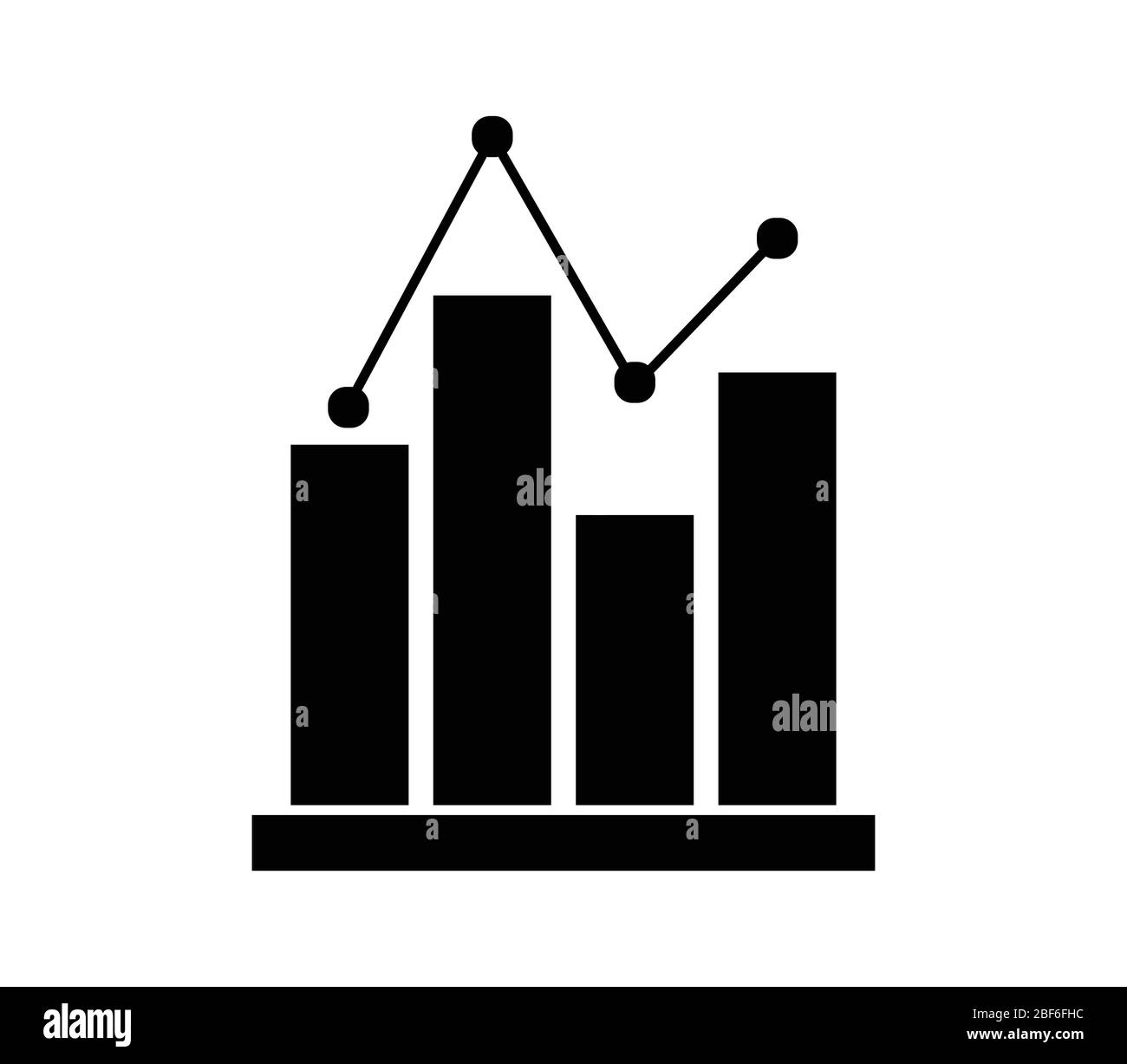 analytic icon illustrated in vector on white background Stock Vector ...