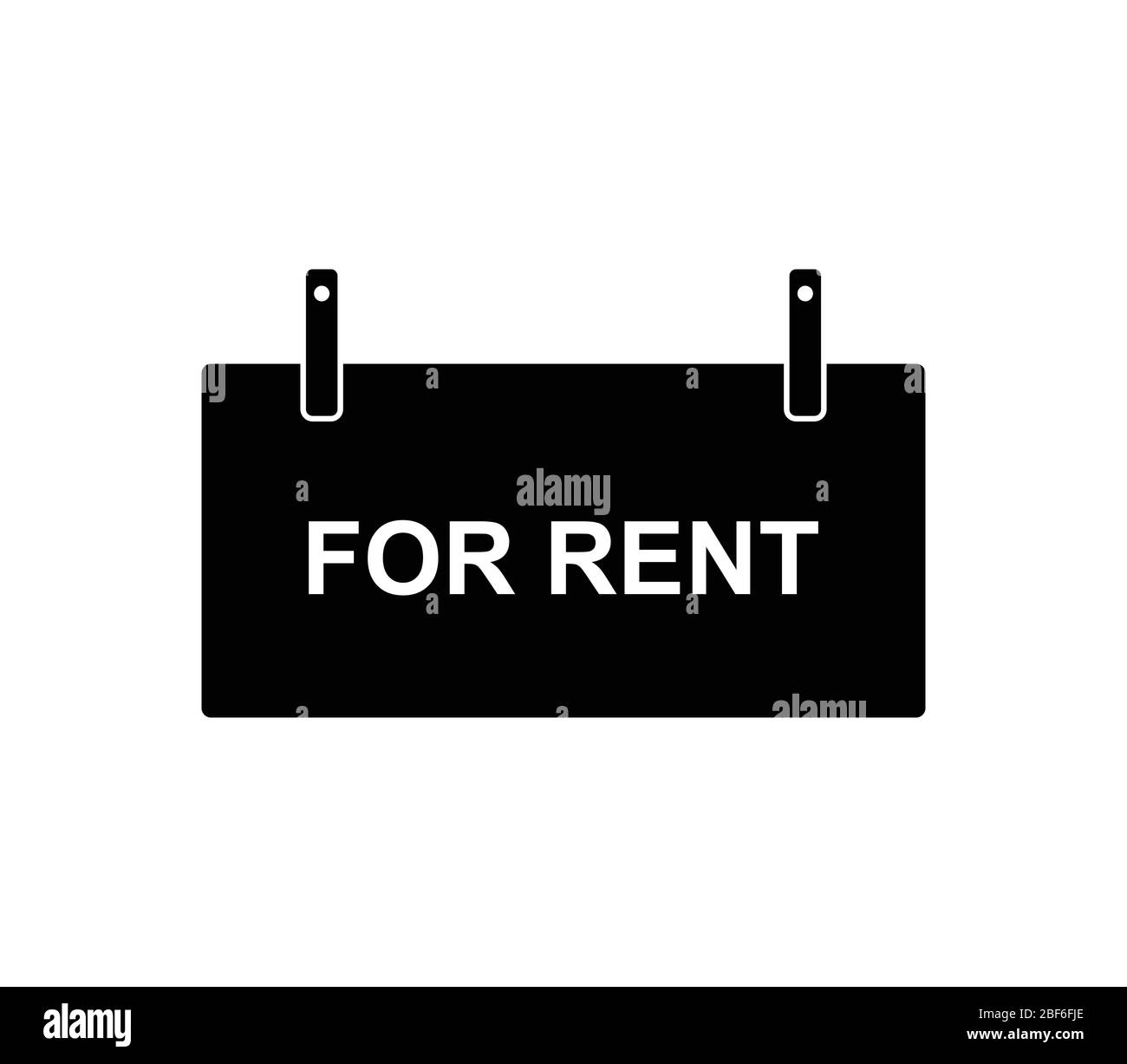 rent icon illustrated in vector on white background Stock Vector Image ...