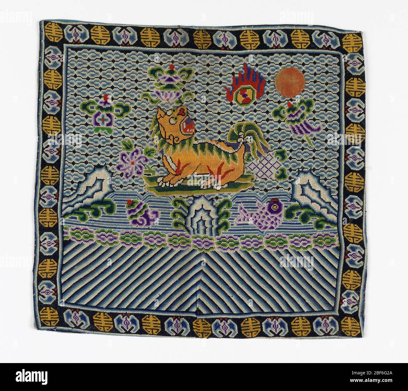 Rank badge. Mandarin Square (P'u-Tzu) for military official of the ...