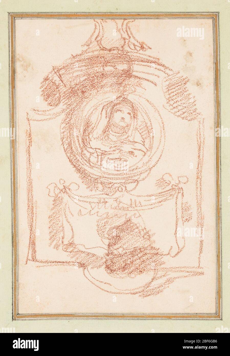 Tomb decoration with portrait. Tomb decoration with portrait of ...