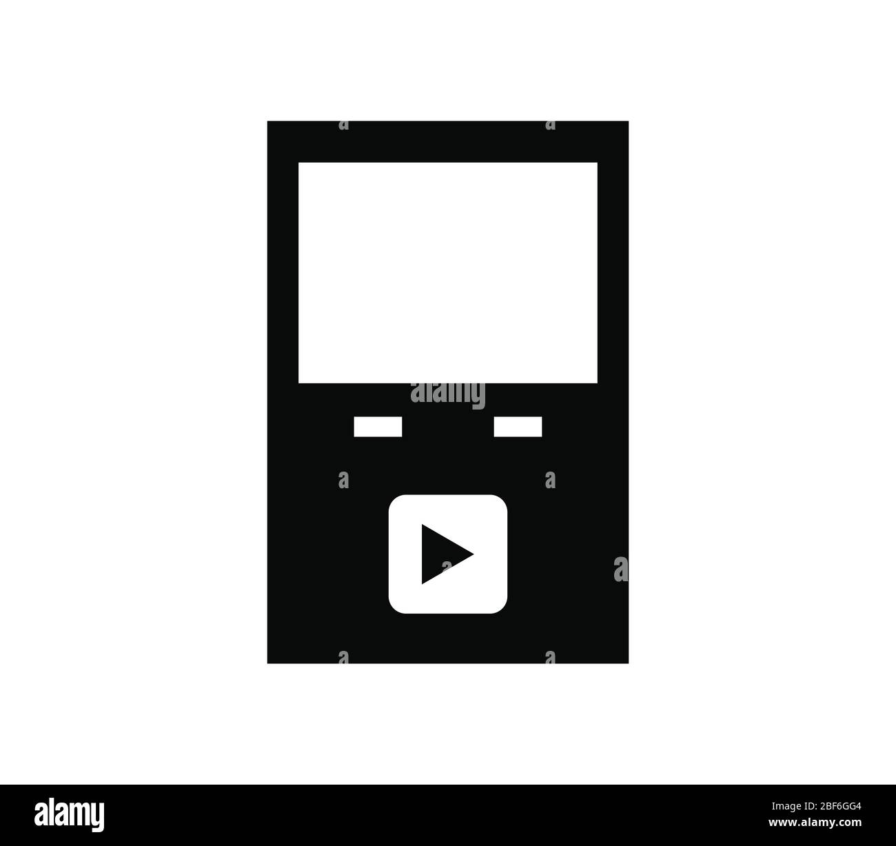 mp3 player icon illustrated in vector on white background Stock Vector ...