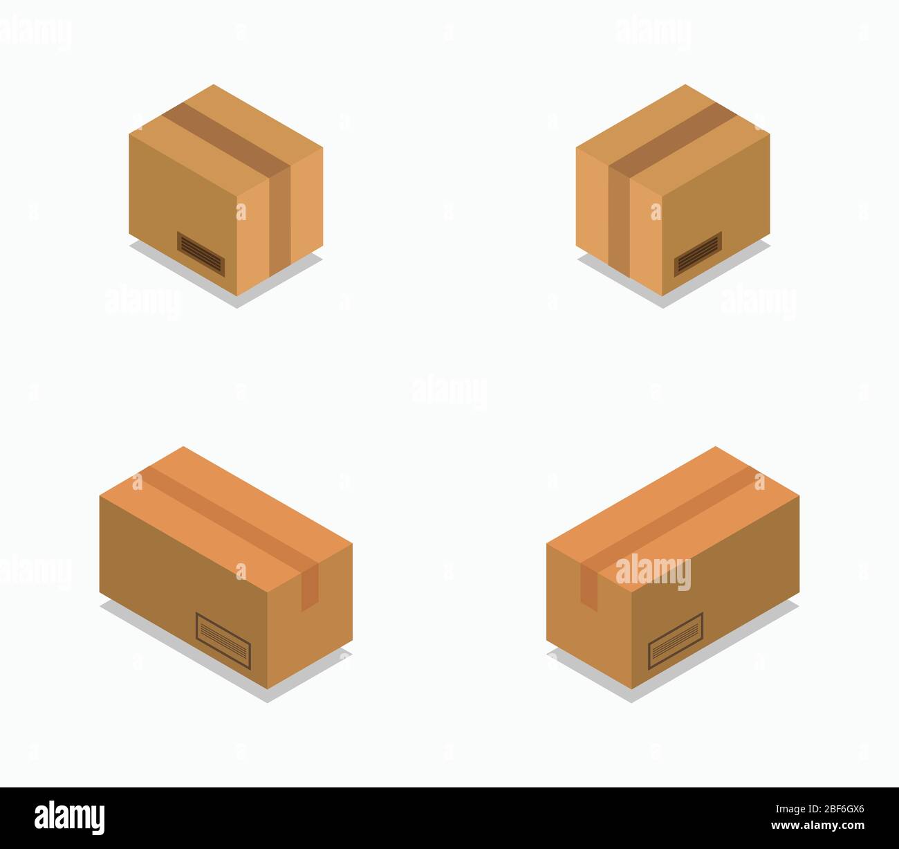 box icon illustrated in vector on white background Stock Vector Image ...