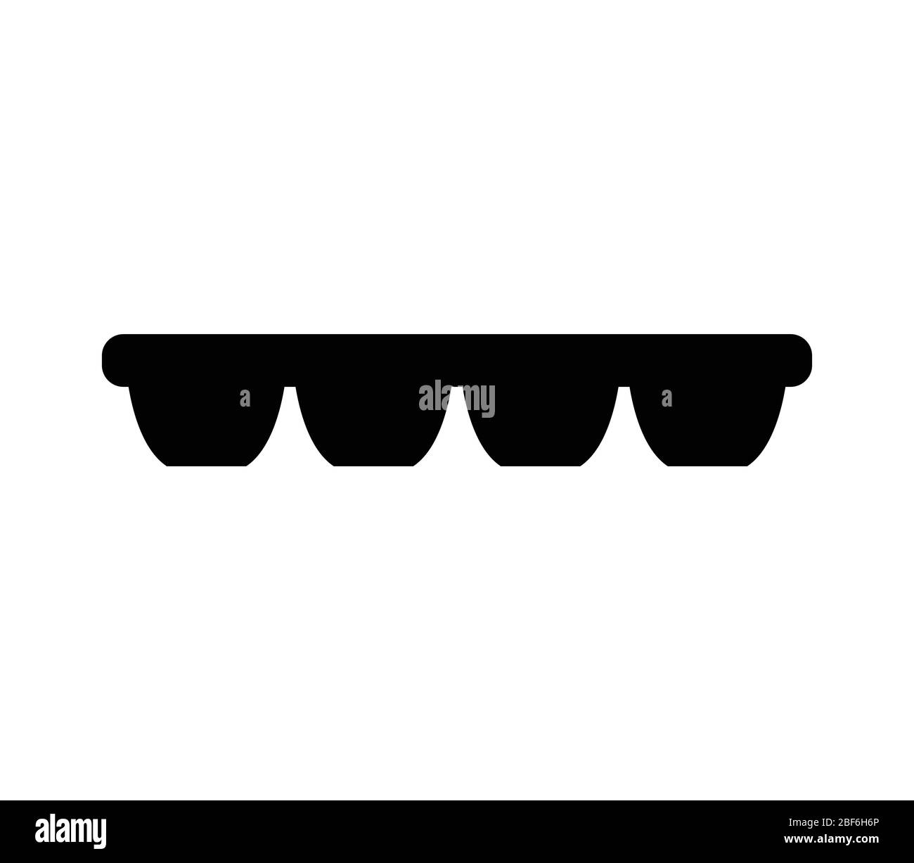 ice tray icon illustrated in vector on white background Stock Vector ...