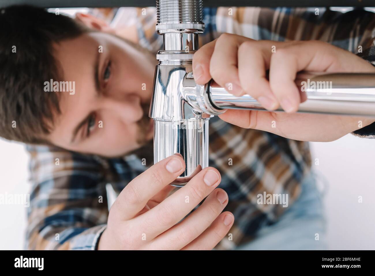 Sink pipes hi-res stock photography and images - Alamy