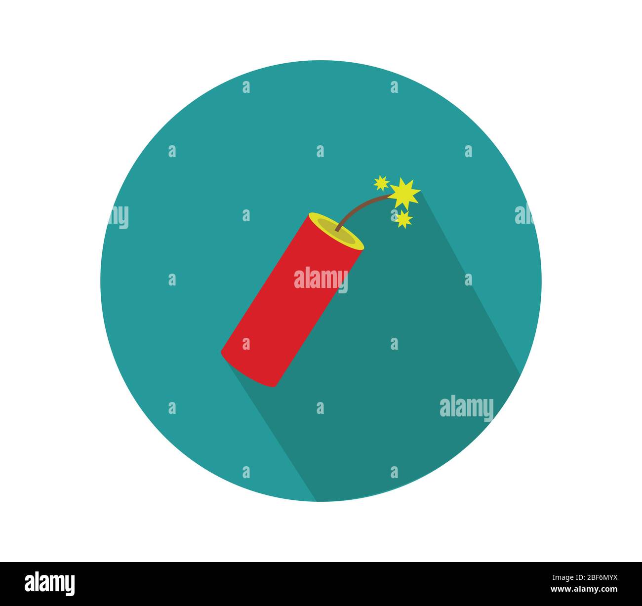 dynamite icon illustrated in vector on white background Stock Vector ...