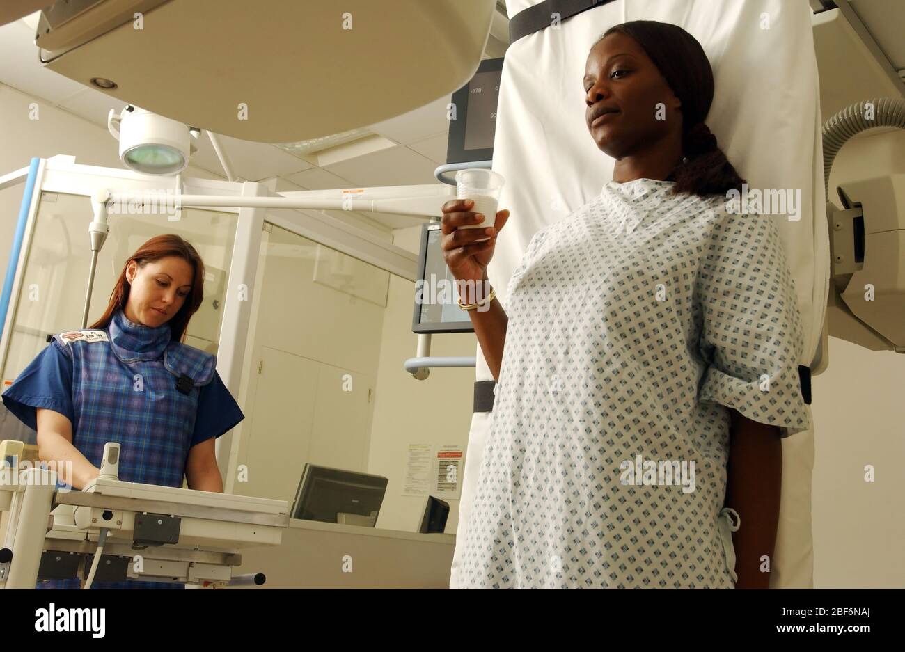 Barium meal, a procedure in which radiographs of the esophagus, stomach ...