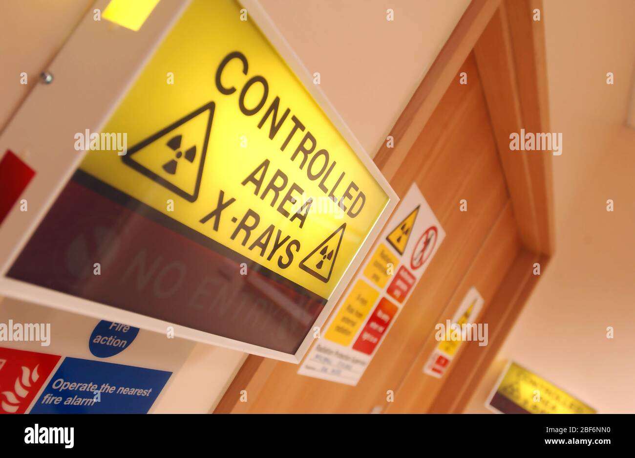 Controlled x ray area sign hi-res stock photography and images - Alamy
