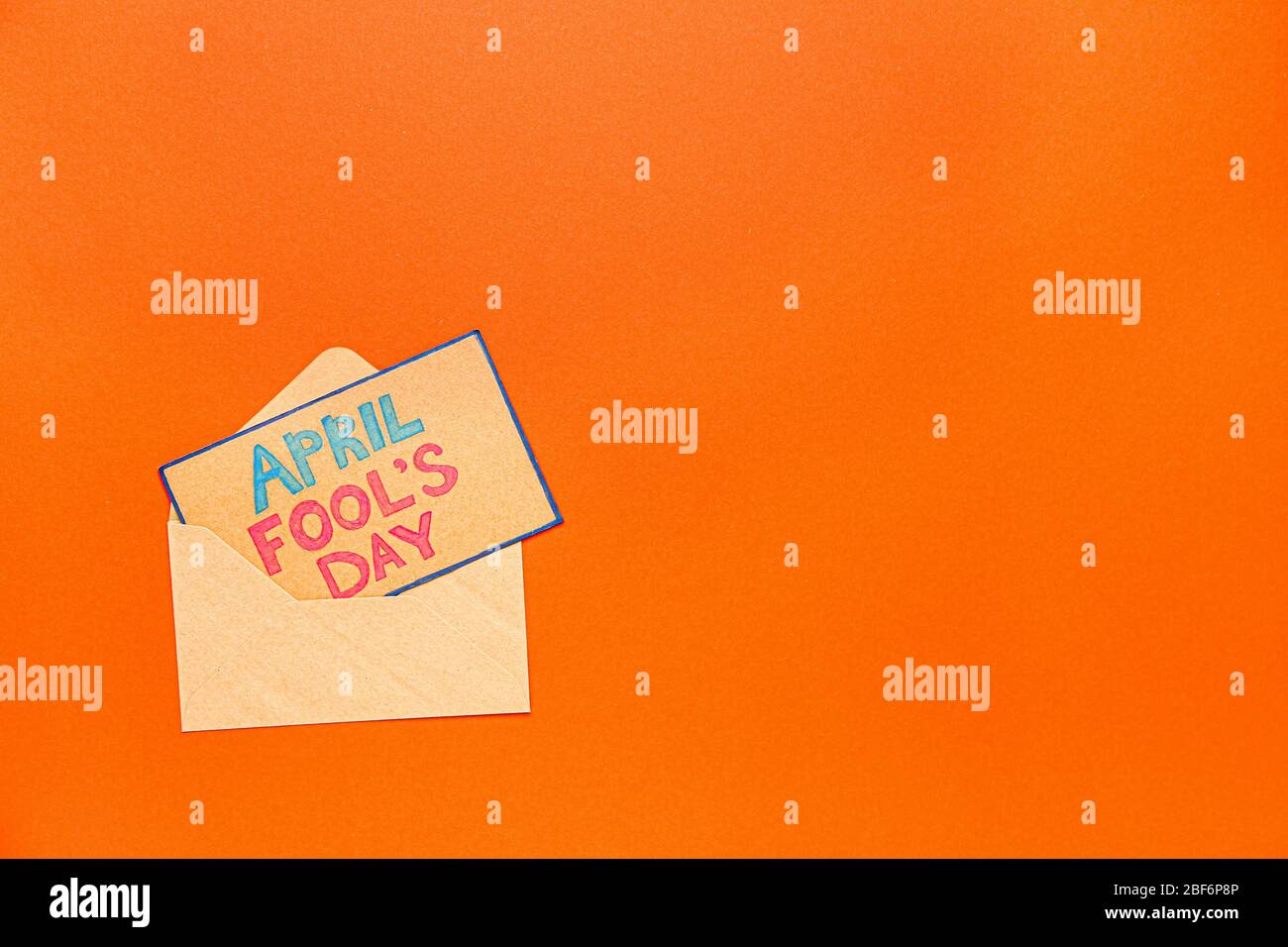 Letter with text APRIL FOOL'S DAY on color background Stock Photo - Alamy