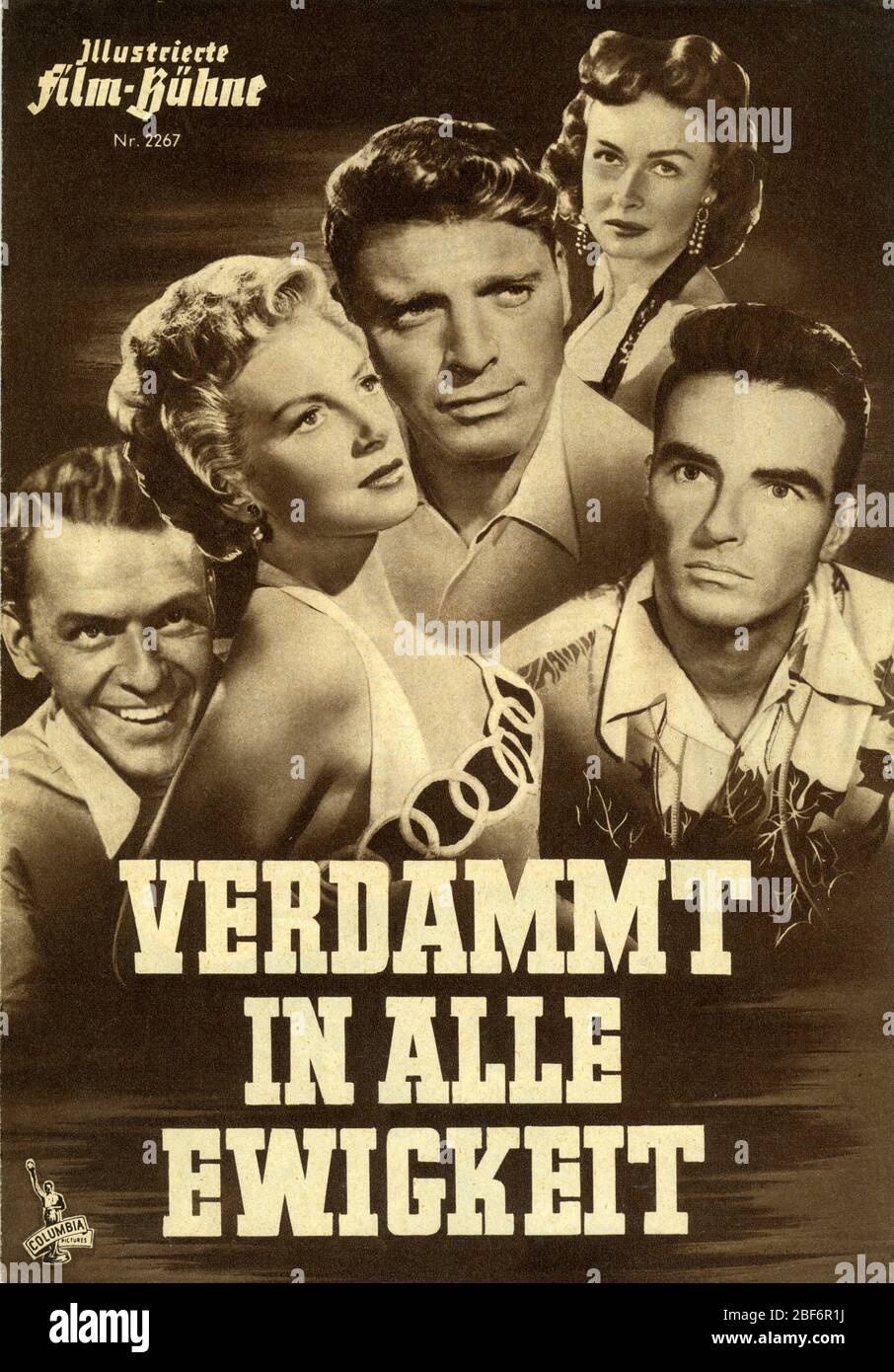 FRANK SINATRA DEBORAH KERR BURT LANCASTER DONNA REED and MONTGOMERY CLIFT in FROM HERE TO ...