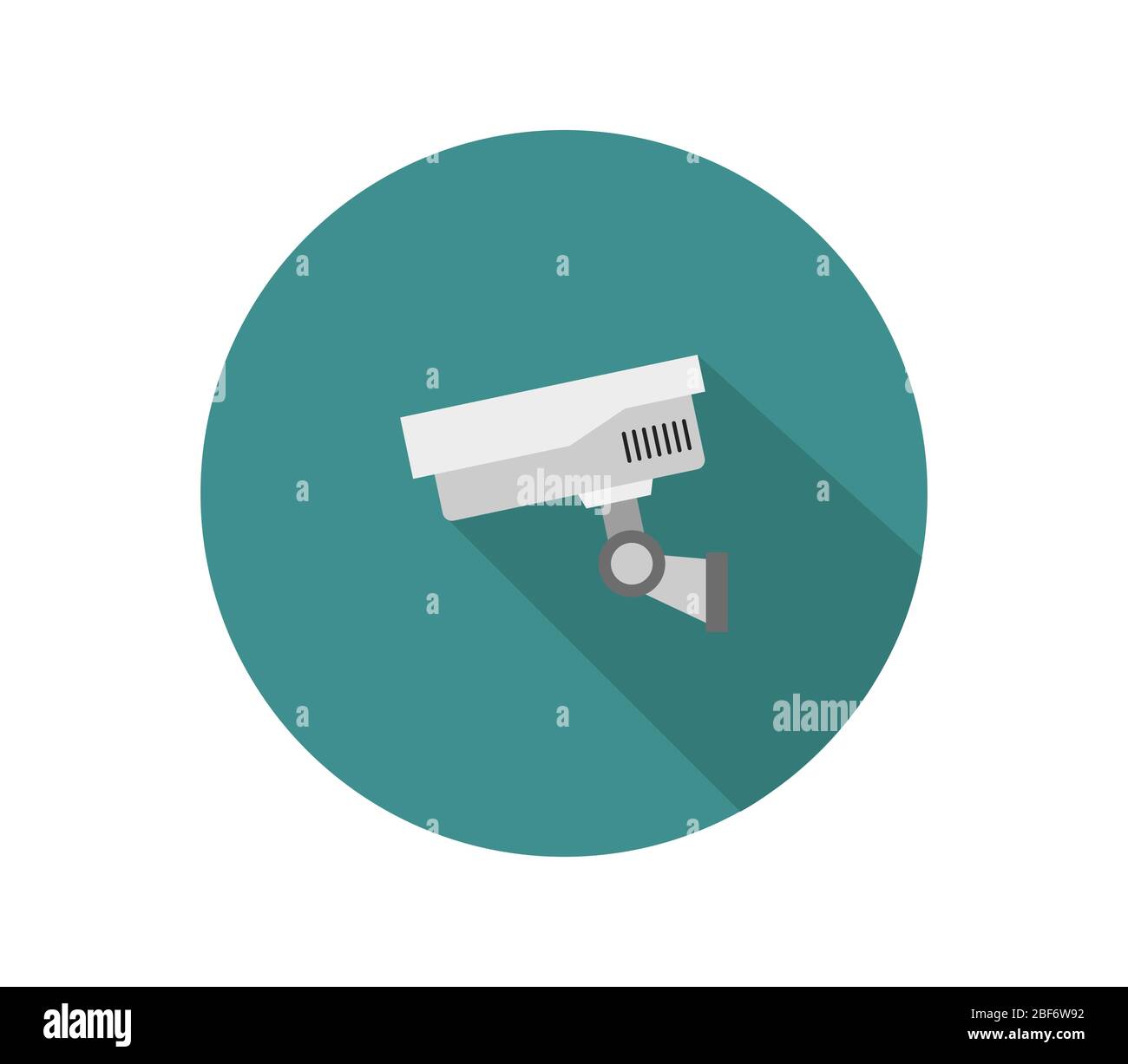 surveillance camera icon illustrated in vector on white background ...
