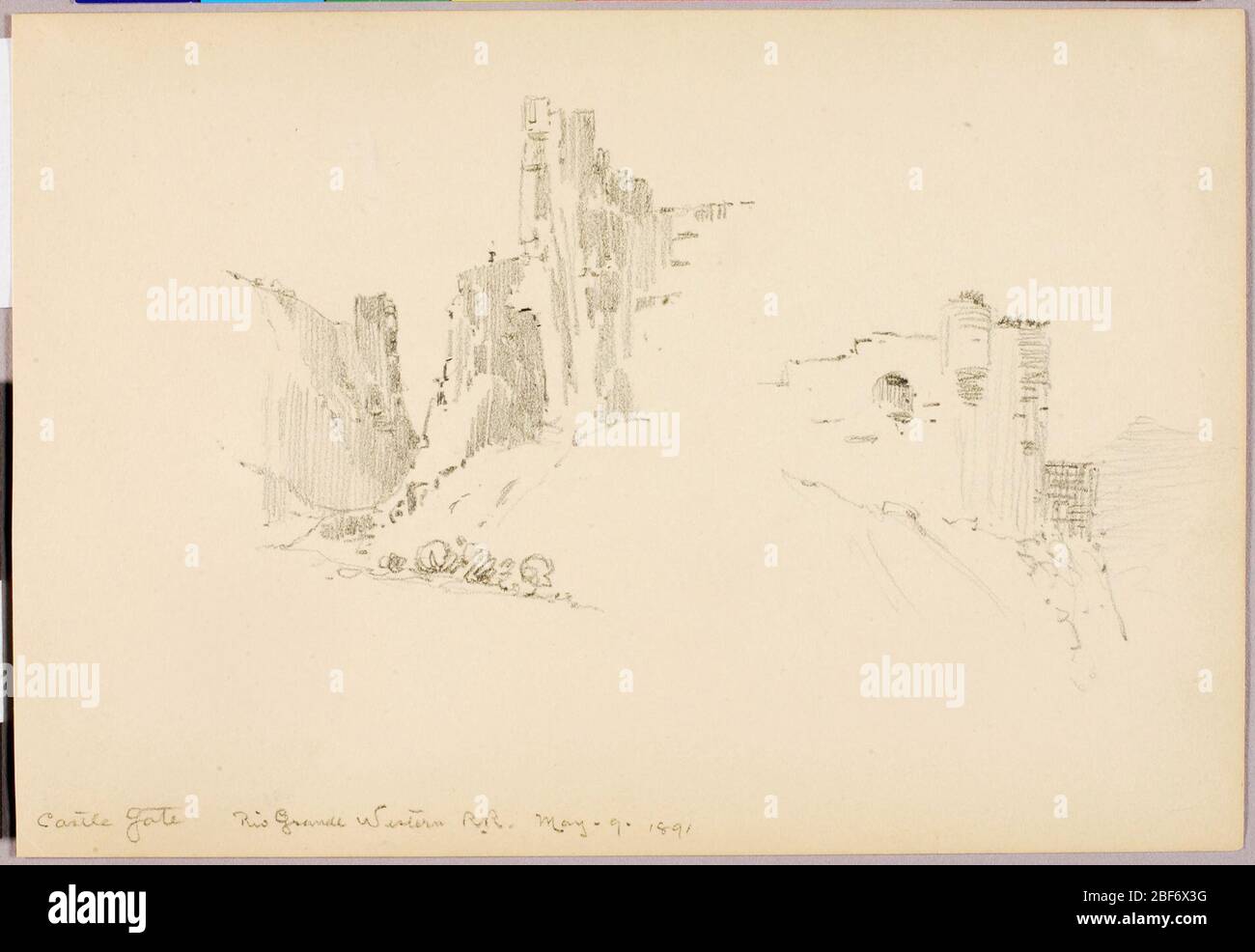 Castle Gate Rio Grande Western Railroad Stock Photo - Alamy