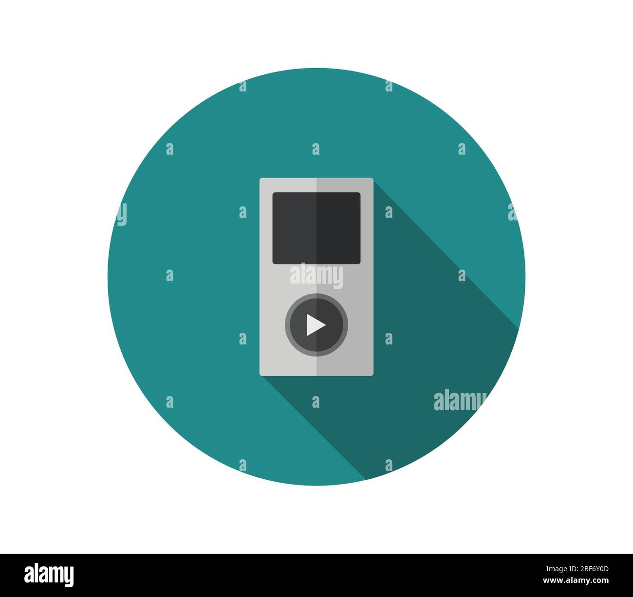 mp3 player icon illustrated in vector on white background Stock Vector ...