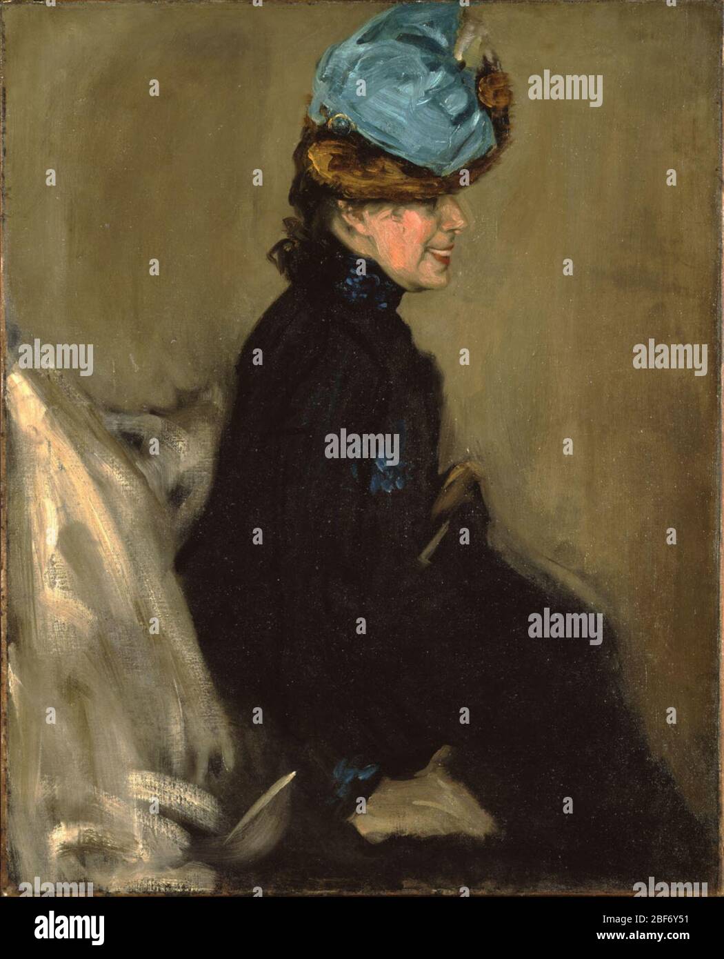 Woman in black oil hi-res stock photography and images - Alamy