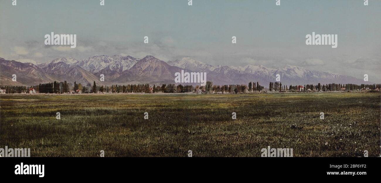 The Wasatch Range from the Valley of Jordan Stock Photo - Alamy