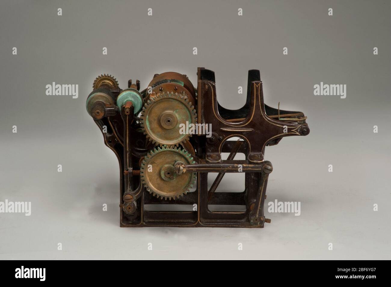 Patent model for stamp cancelling machine. This patent model ...