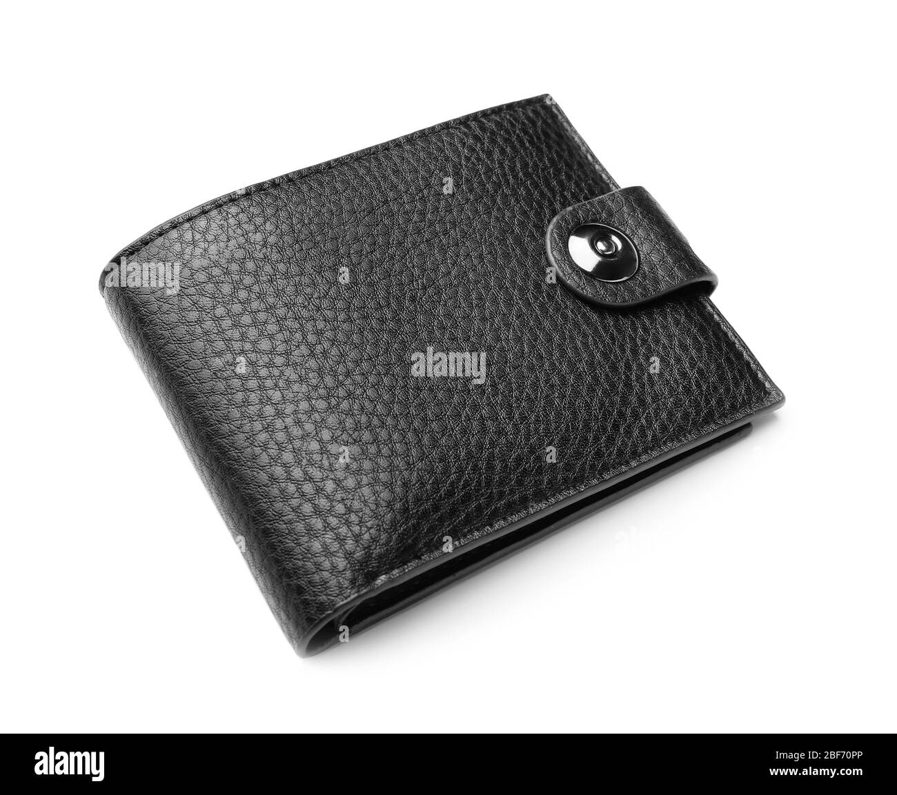 Stylish wallet on white background Stock Photo - Alamy