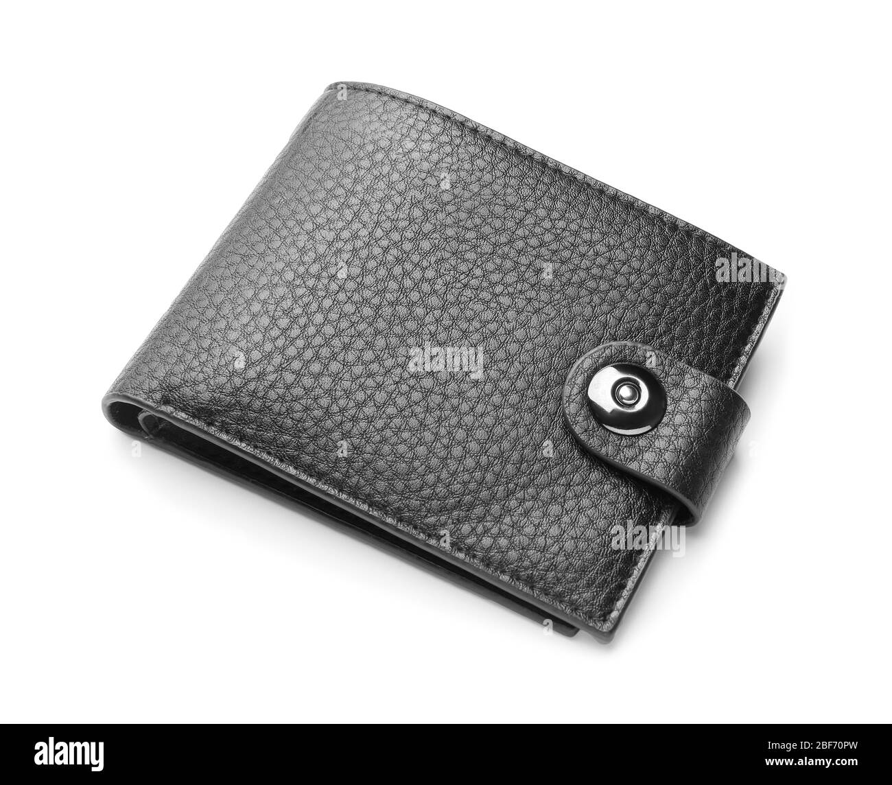 Stylish wallet on white background Stock Photo - Alamy