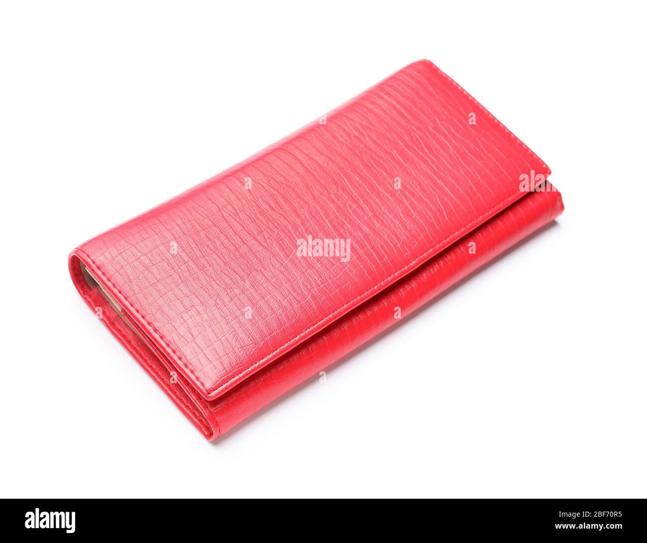 Stylish wallet on white background Stock Photo - Alamy