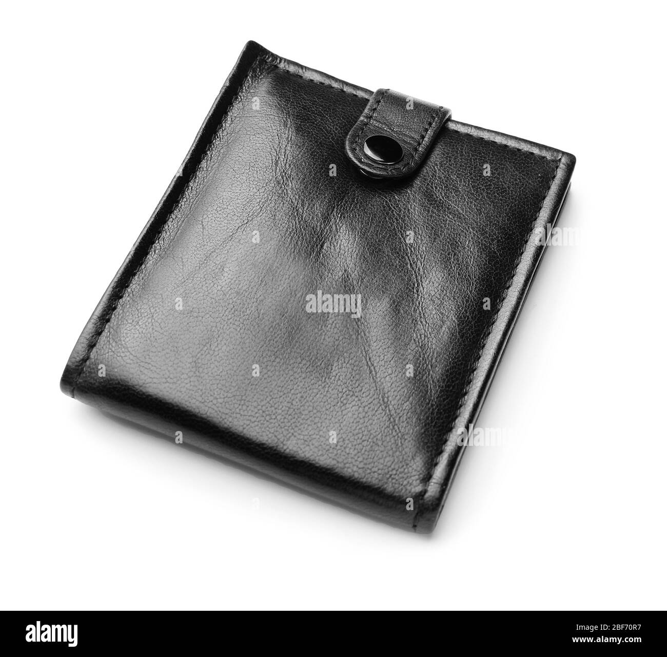 Stylish wallet on white background Stock Photo - Alamy