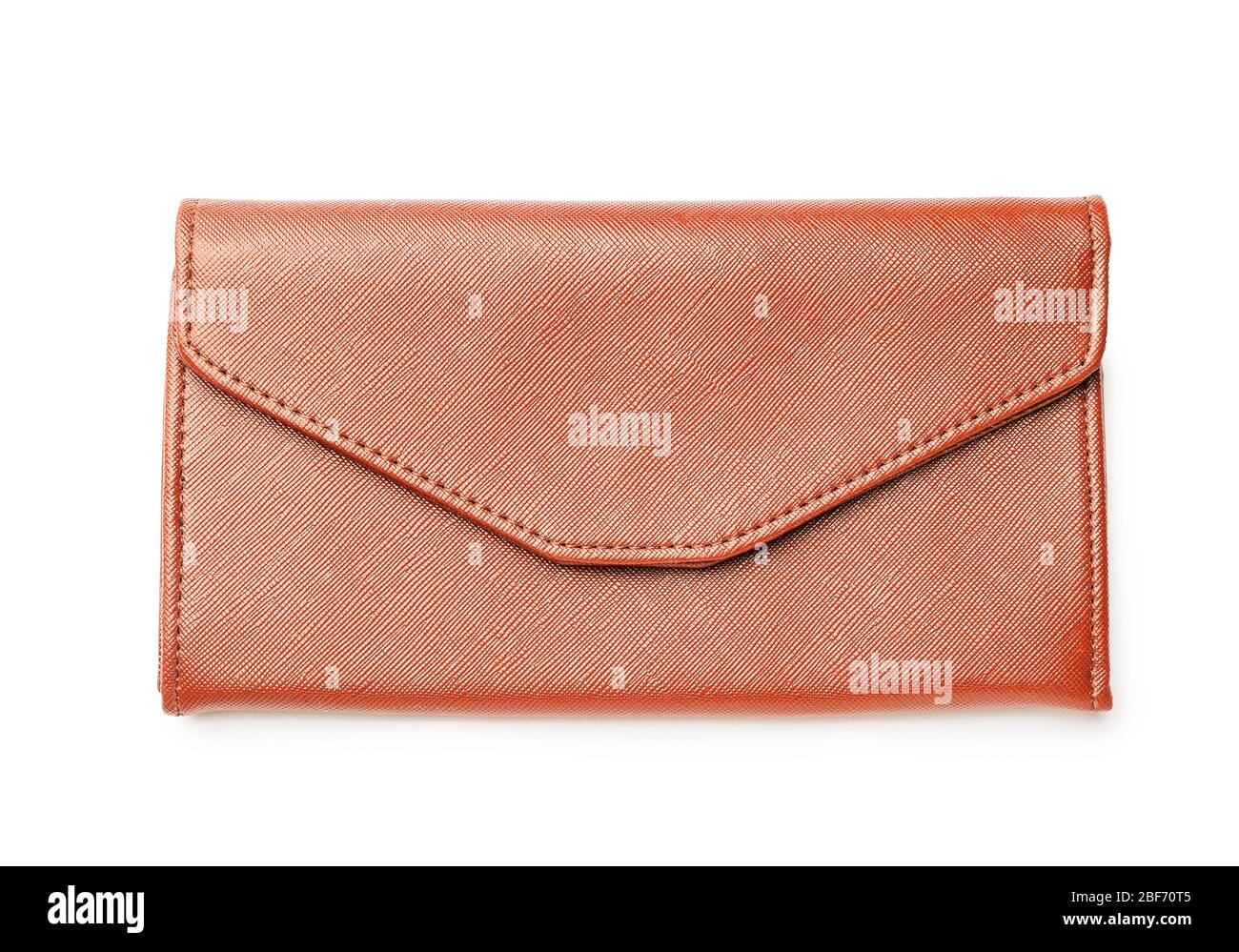 Stylish wallet on white background Stock Photo - Alamy