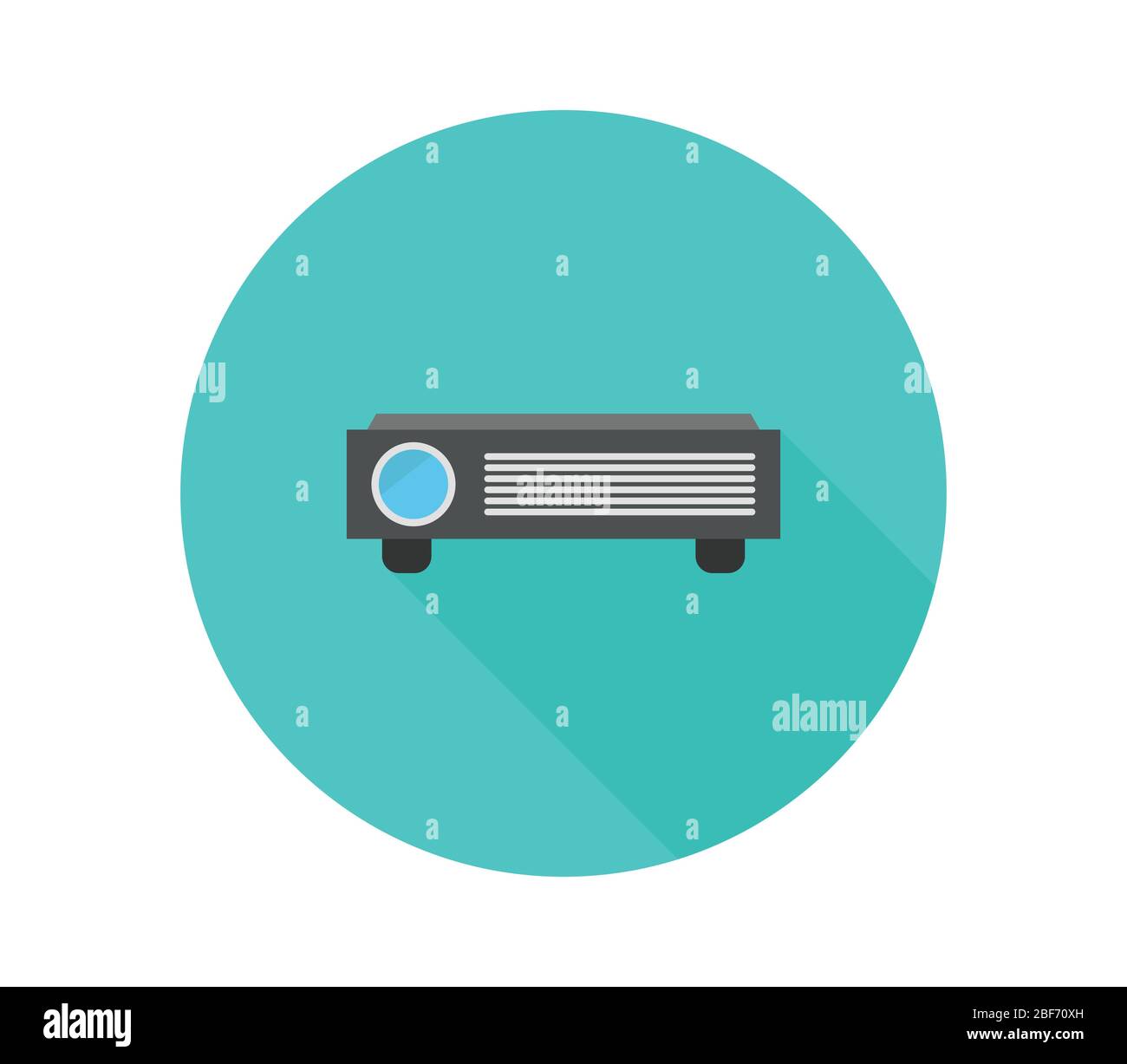 projector icon illustrated in vector on white background Stock Vector ...