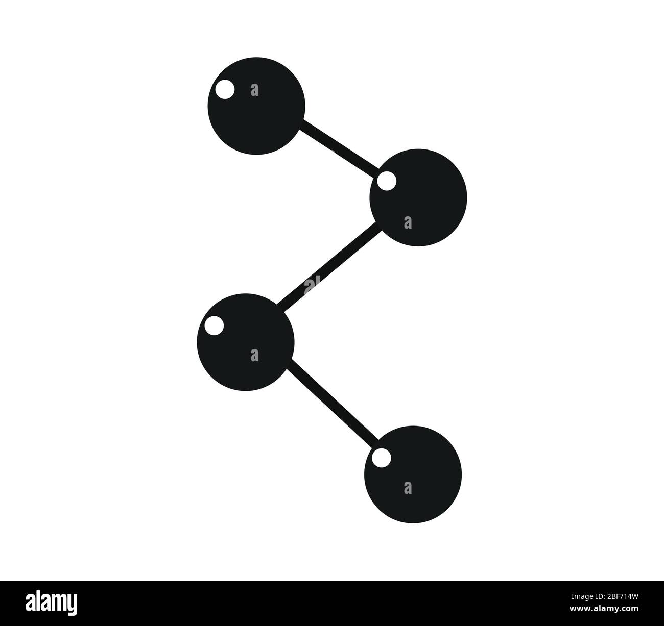 molecule icon illustrated in vector on white background Stock Vector ...