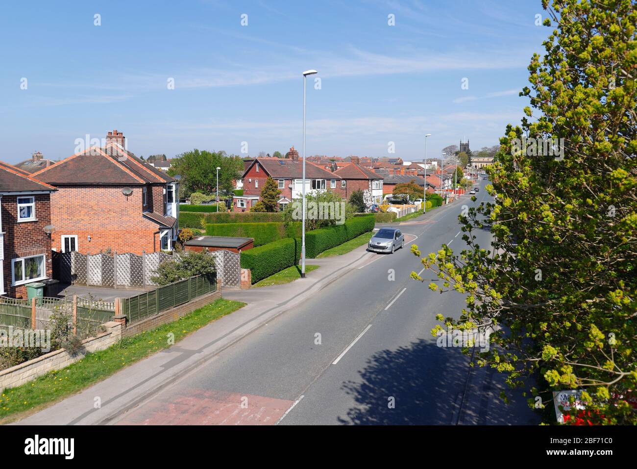 Looking North towards St Mary's Church from Astley Lane in Swillington ...