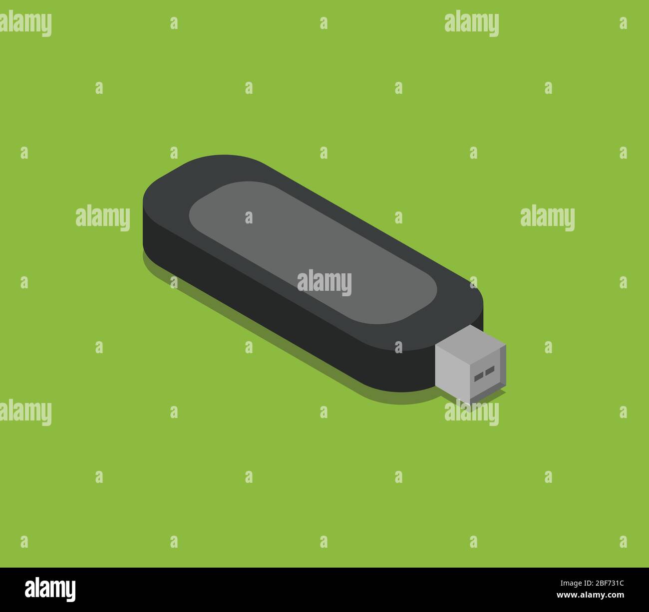 usb icon illustrated in vector on white background Stock Vector Image ...