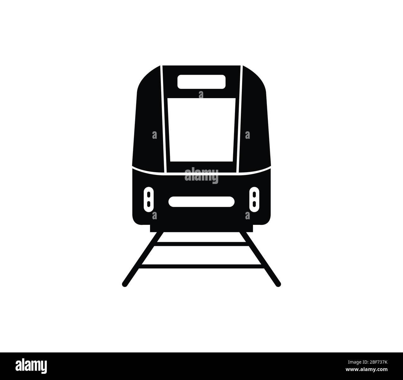 train icon illustrated in vector on white background Stock Vector Image ...