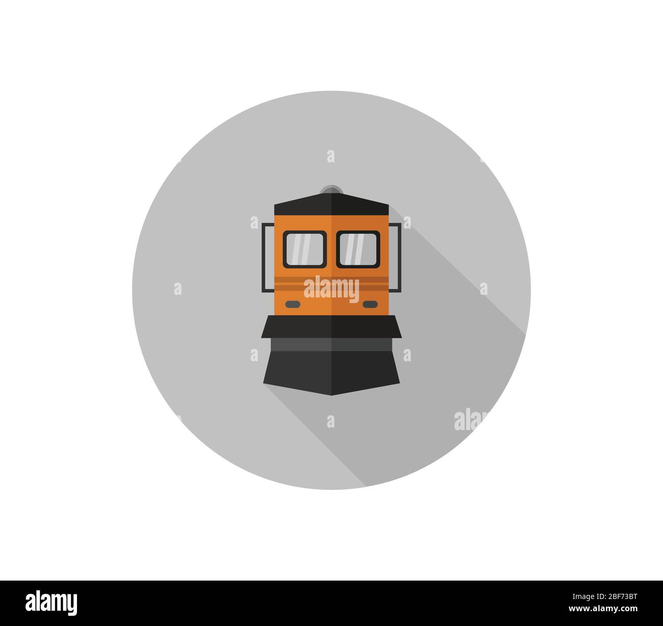 train icon illustrated in vector on white background Stock Vector Image ...