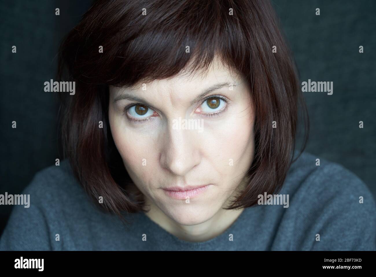 Stern woman middle age hi-res stock photography and images - Alamy