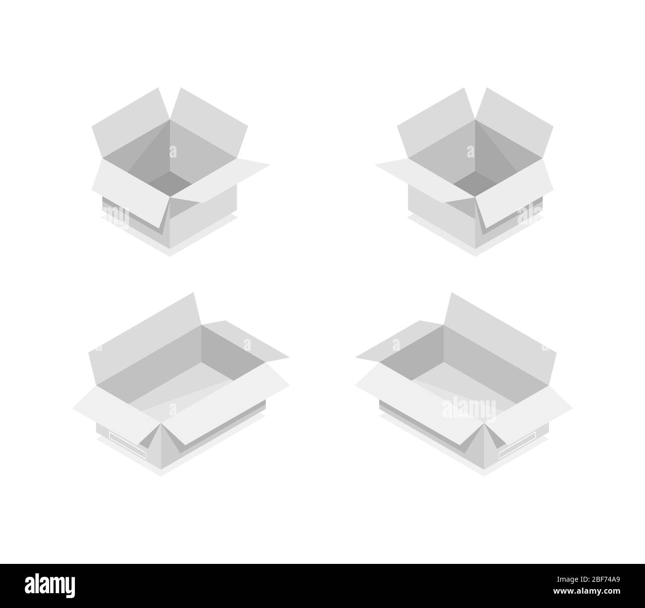 box icon illustrated in vector on white background Stock Vector Image ...