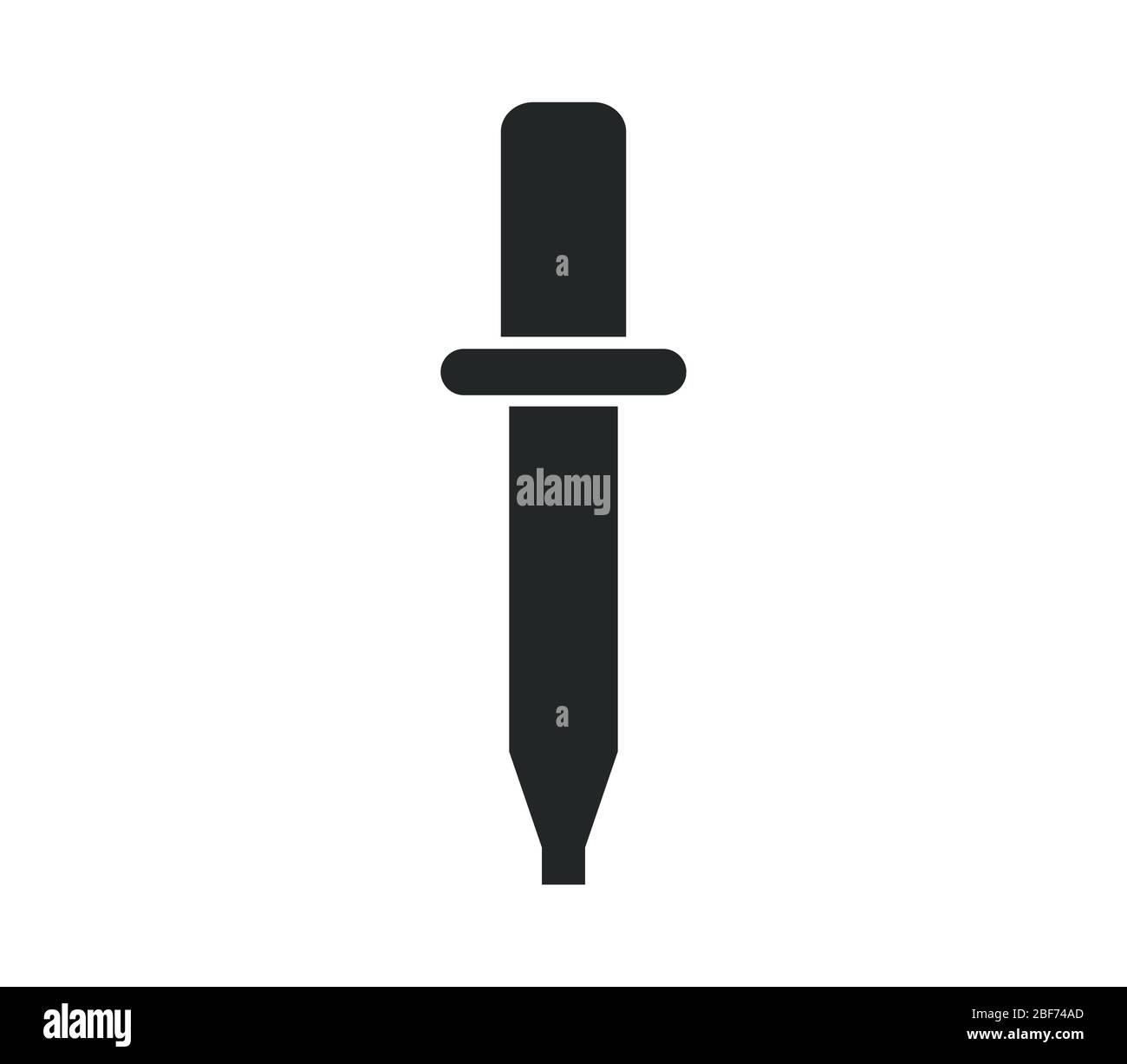 pipette icon illustrated in vector on white background Stock Vector ...