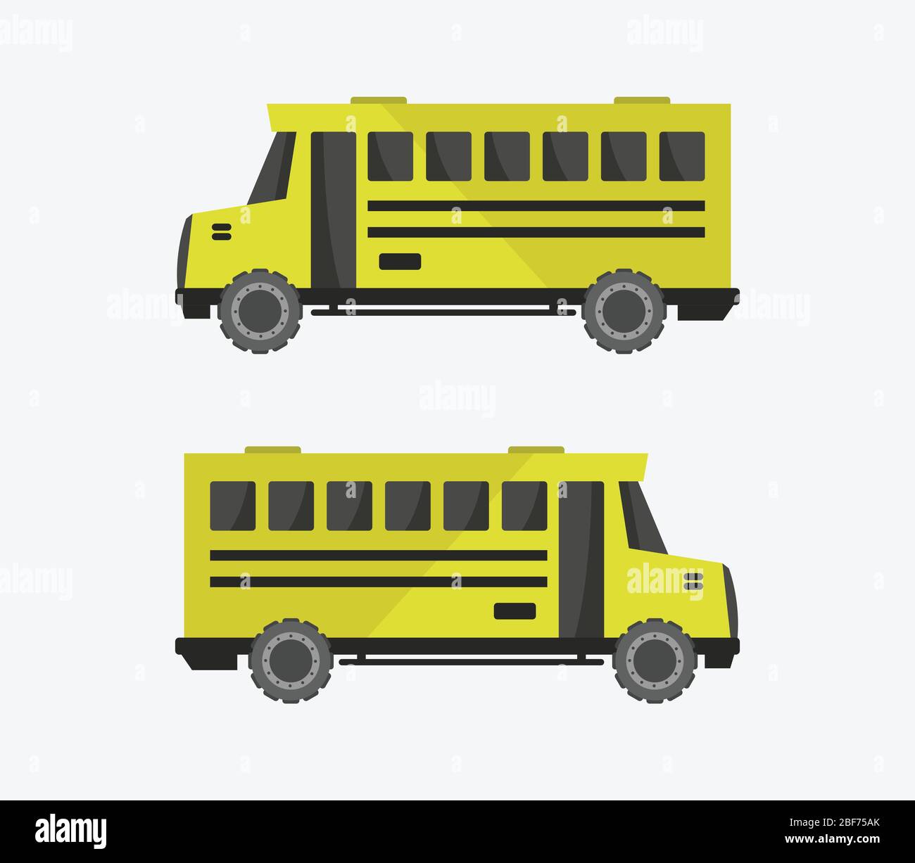 school bus icon illustrated in vector on white background Stock Vector ...
