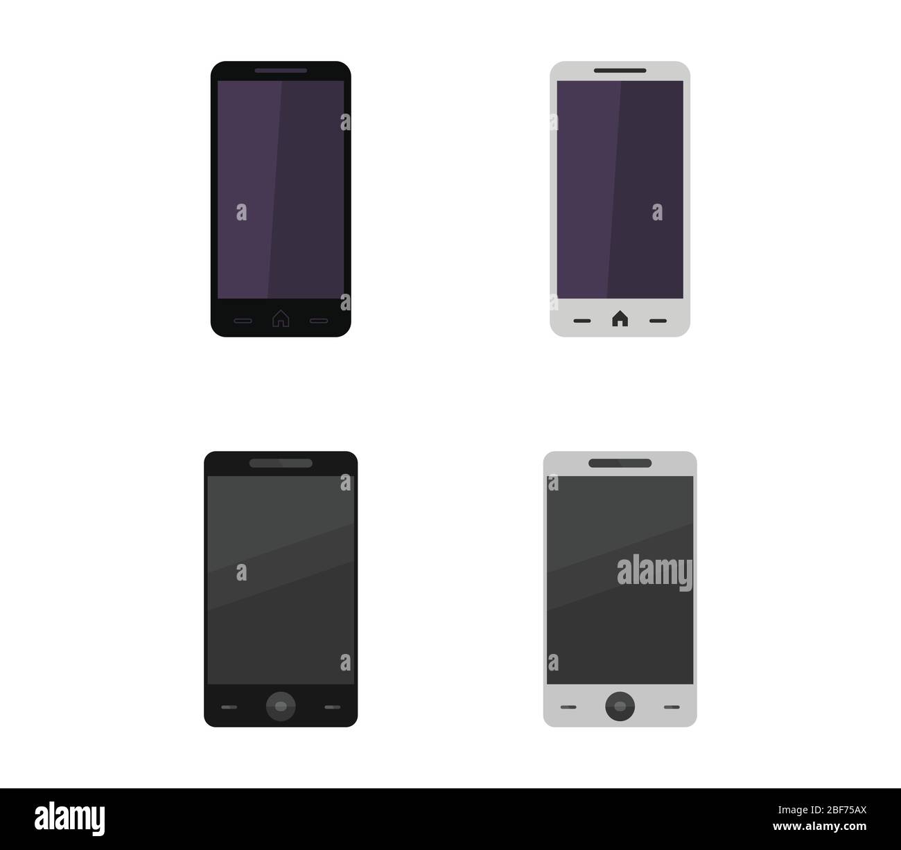 smarthphone icon illustrated in vector on white background Stock Vector ...