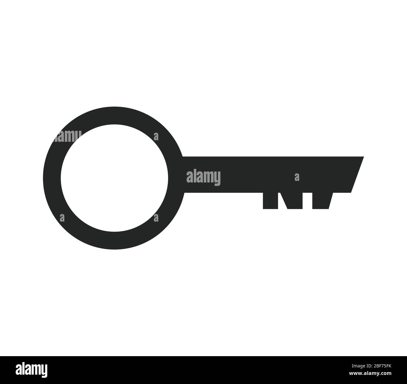 key icon illustrated in vector on white background Stock Vector Image ...