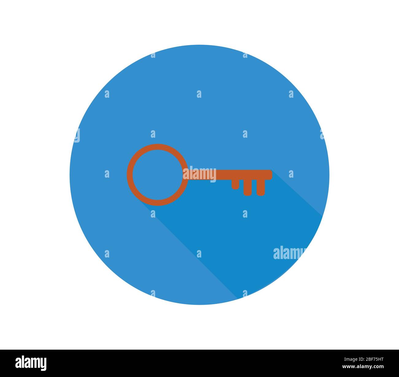 key icon illustrated in vector on white background Stock Vector Image ...